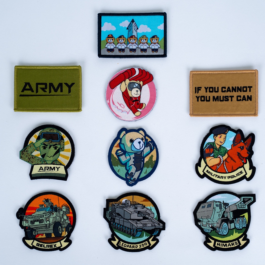 [Our Singapore Army] Embroidery Velcro Patch | Hook Patch | Shopee ...