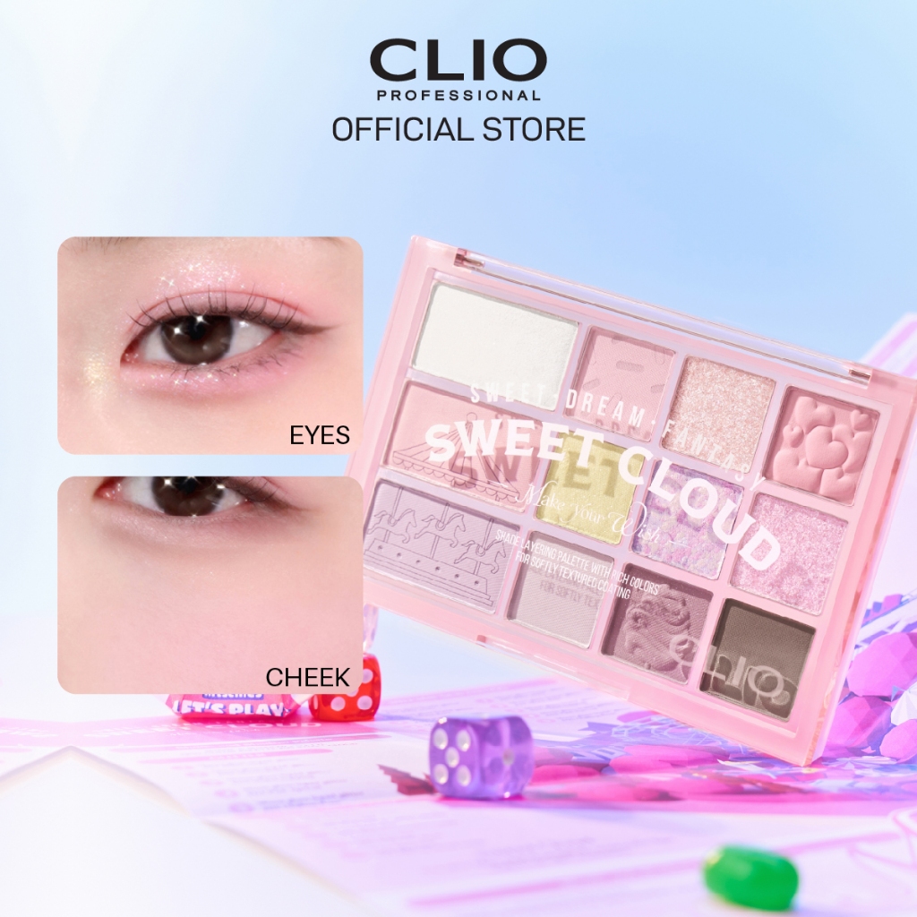 [CLIO] Shade & Shadow Palette 9.6g (Sweet Cloud Collection | 12 shades ...