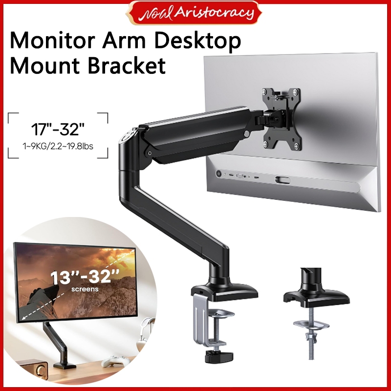 Monitor Arm Desktop Mount Bracket 17”-32” Bearing 10kg 360° Multi ...
