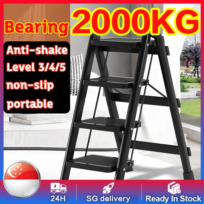 【SG STOCK】Step Ladder - 2/3/4 Steps / Slim Aluminium Ladder / Foldable ...
