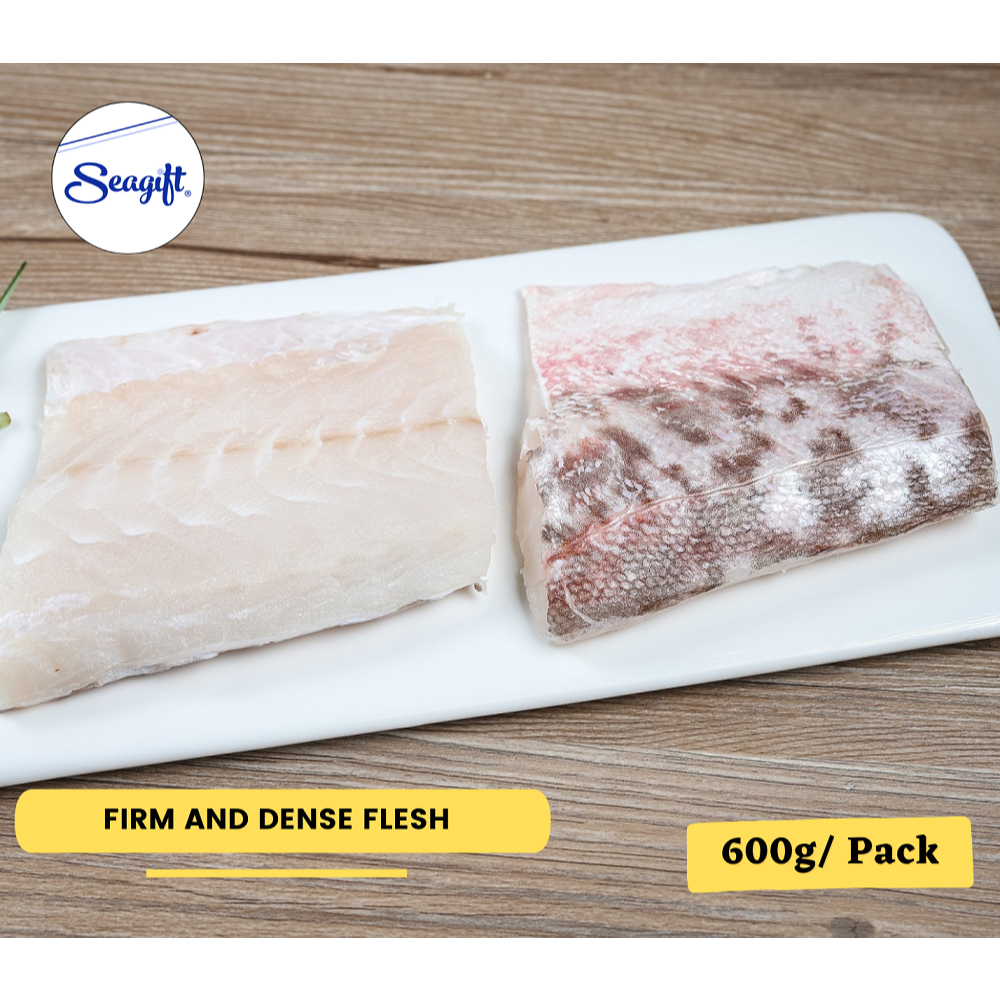 Frozen New Zealand Ling Fish Portion cut (Skin-on) 新西兰鳕鳘鱼切块 600g ...
