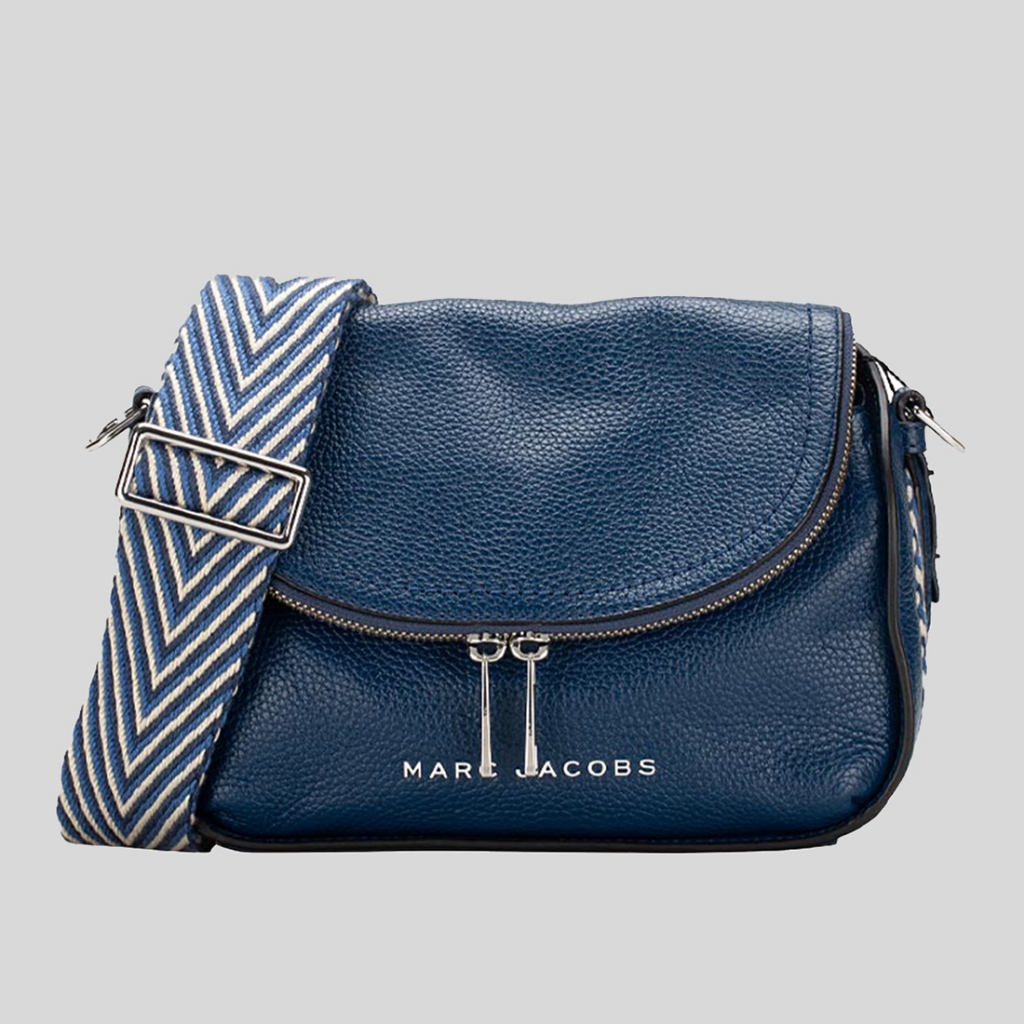 MARC JACOBS The Groove Leather Mini Messenger Bag Azure Blue ...