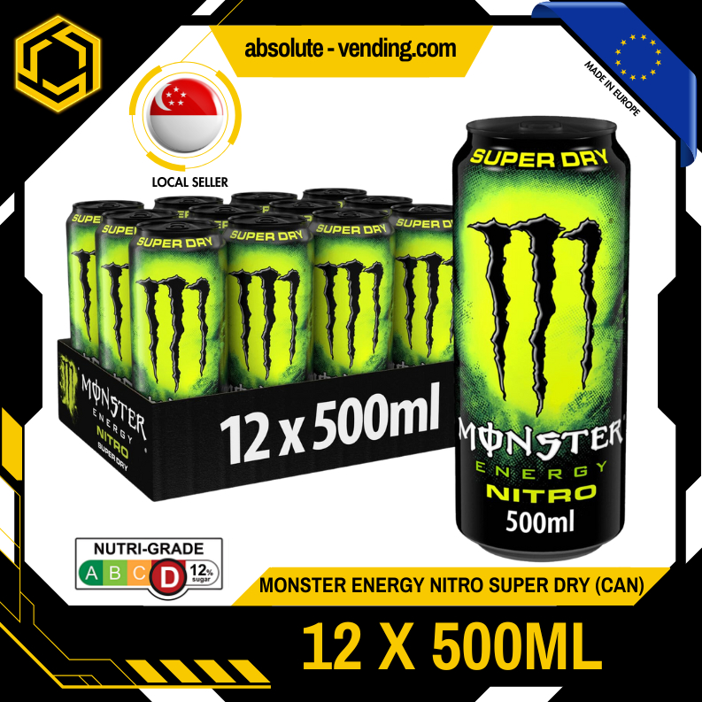 MONSTER ENERGY NITRO SUPER DRY 500ML X 12 (CAN) | Shopee Singapore