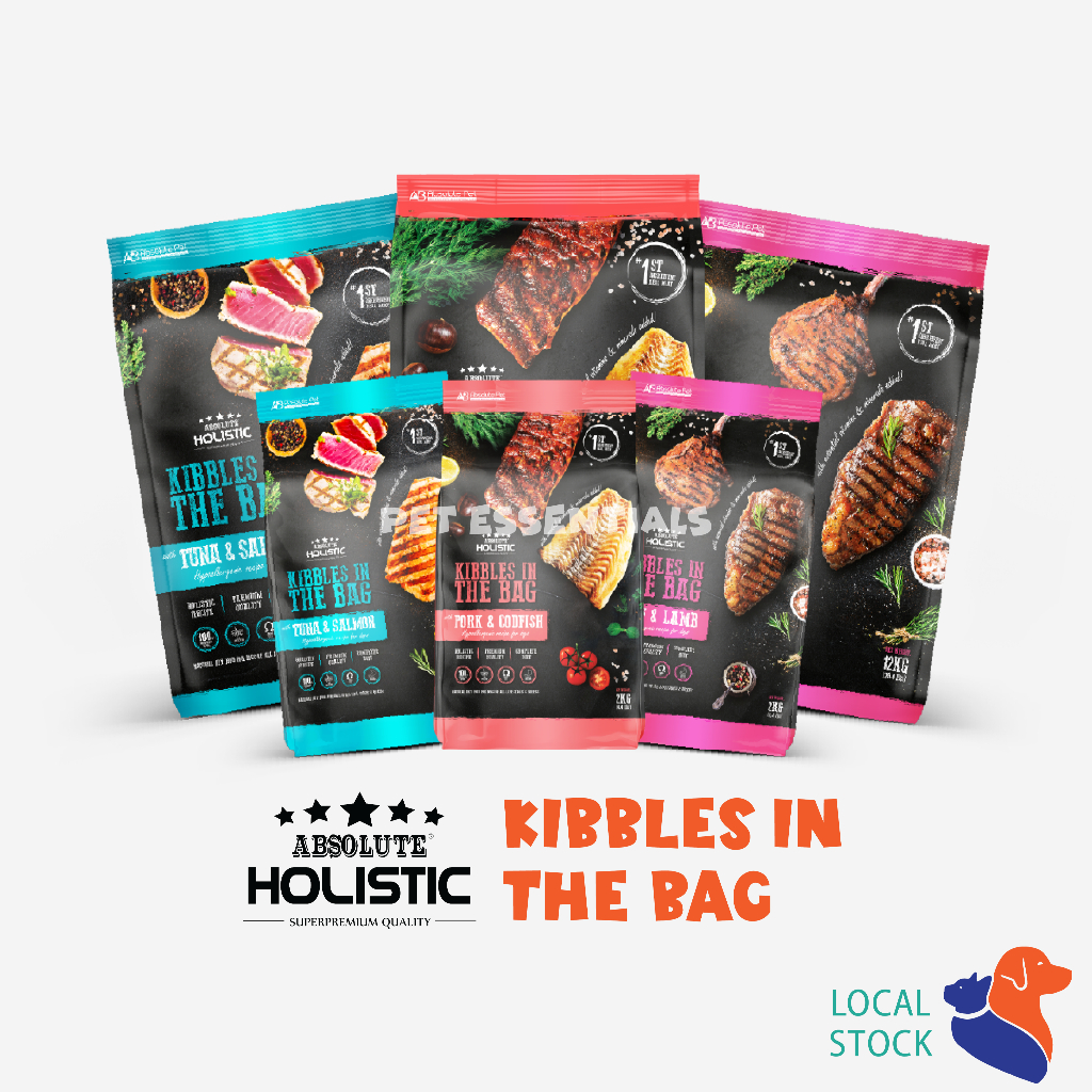 12KG Absolute Holistic Kibbles in the Bag Dry Dog Food | Hypoallergenic ...