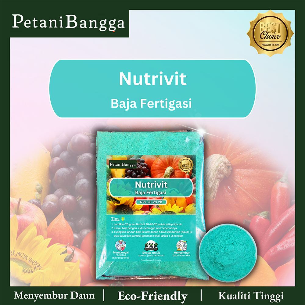 Nutrivit 20-20-20 Fertigation Fertilizer Baja Fertigasi | Shopee Singapore