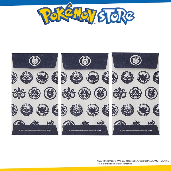 Pokémon Center Original Money Envelope 3-pcs Pokémon Symbols Land of ...
