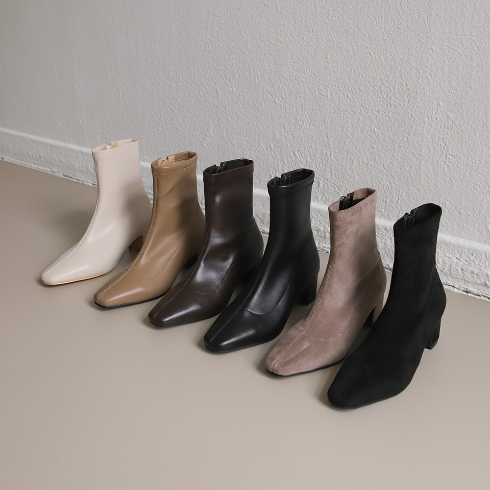 [SAPPUN] Horein Socks Ankle boots (5cm) 6 Colors | Shopee Singapore
