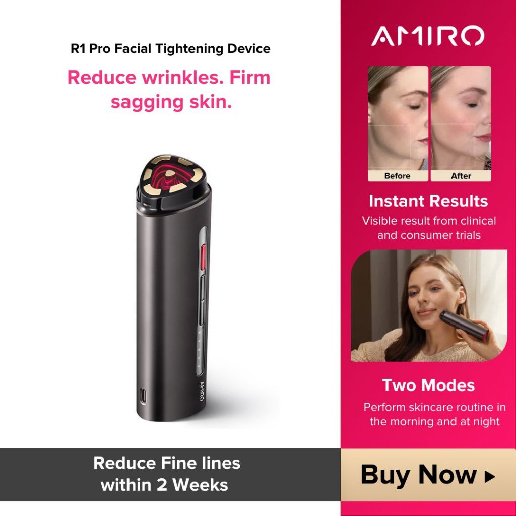 AMIRO R1 PRO Facial RF Skin Home Lifting/Tightening Device | FDA Approved Electrode Beauty ...