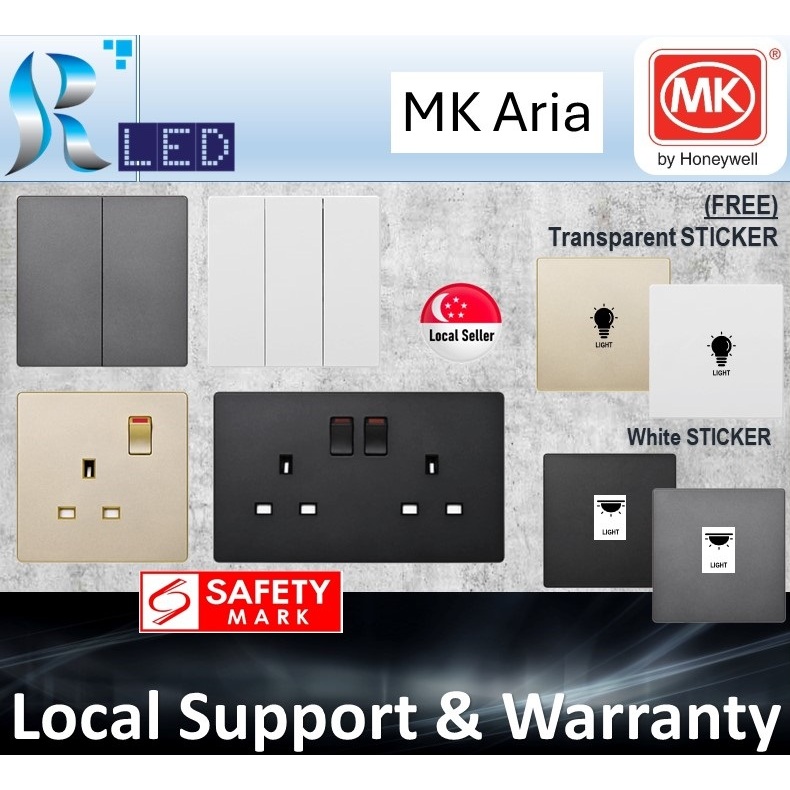 (MK Honeywell) Aria - Switches Socket | Shopee Singapore