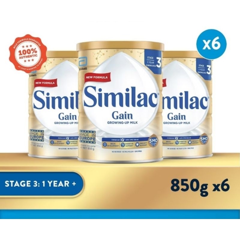 (Bundle of 6) Similac Stage 3 850grams (Singapore Source) | Shopee ...