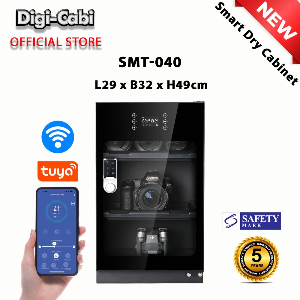 Digi-Cabi 1st Smart Electronic Dry Cabinet (40L to 180L) With Tuya App ...