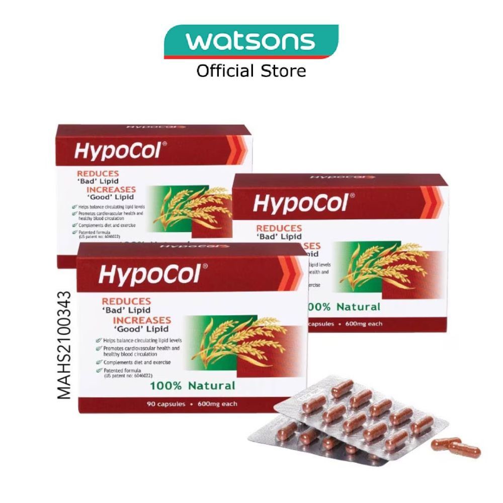 HYPOCOL 600mg Capsules 90s x 3 | Shopee Singapore
