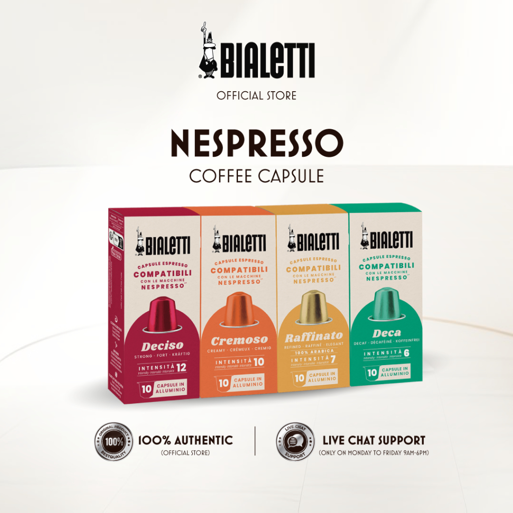 Bialetti Bialetti Coffee Capsules Nespresso Compatibles Raffinato ...