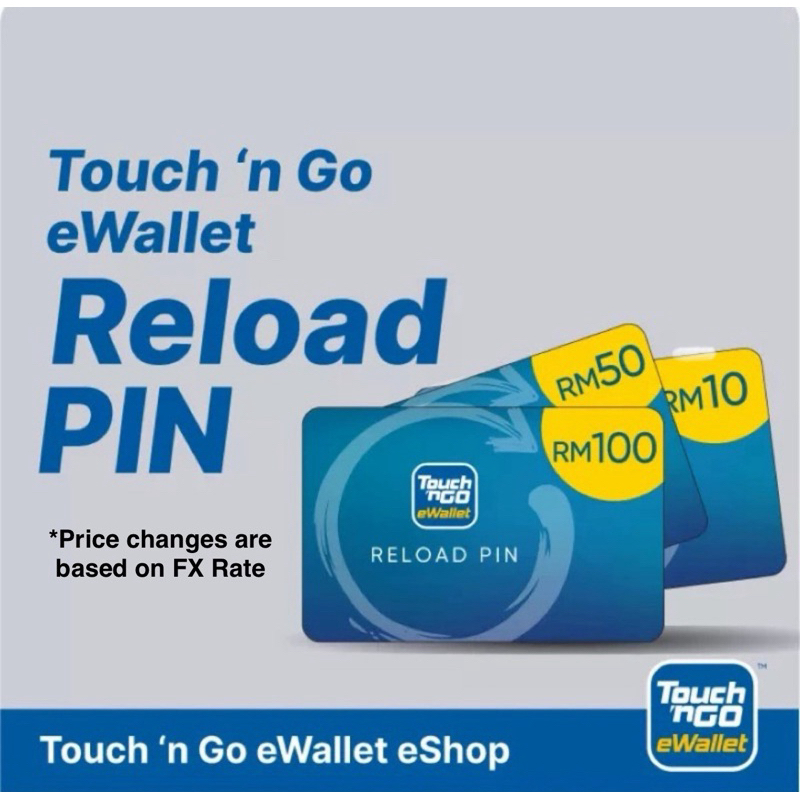 [SG Seller Fast Service] Touch 'n Go eWallet Top-Up pin (RM100,RM200 ...