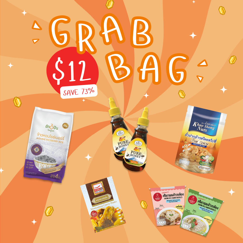 $12 CLEARANCE GRAB BAG HALAL - Riceberry Rice, Peanut Snack, Pure Raw ...