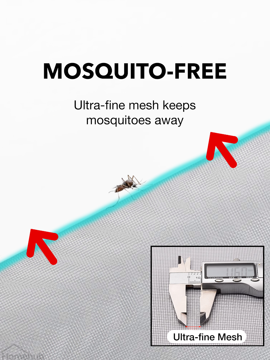 Homehub Mosquito Net Window Mesh Insect Magnetic Screen For Toilet DIY ...