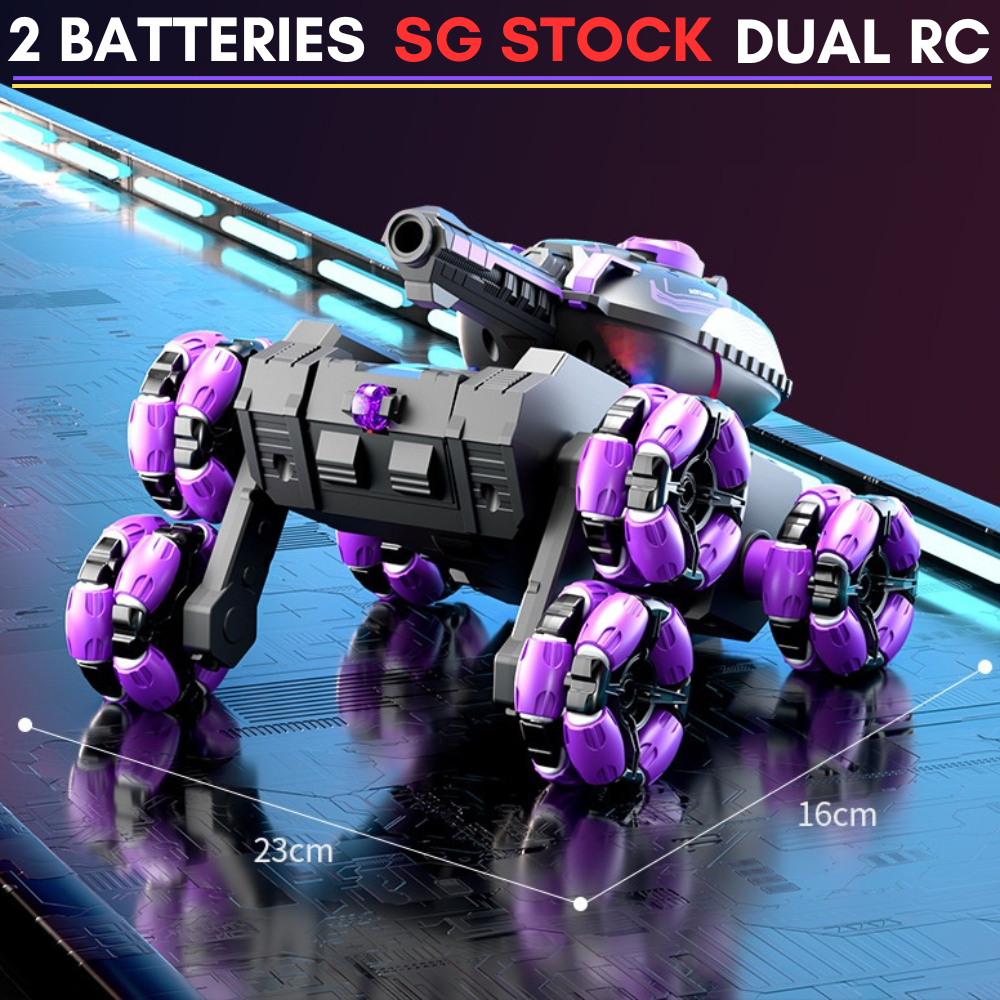 Boy toy cool toy remote control tank with 2 Li batteries and dual ...
