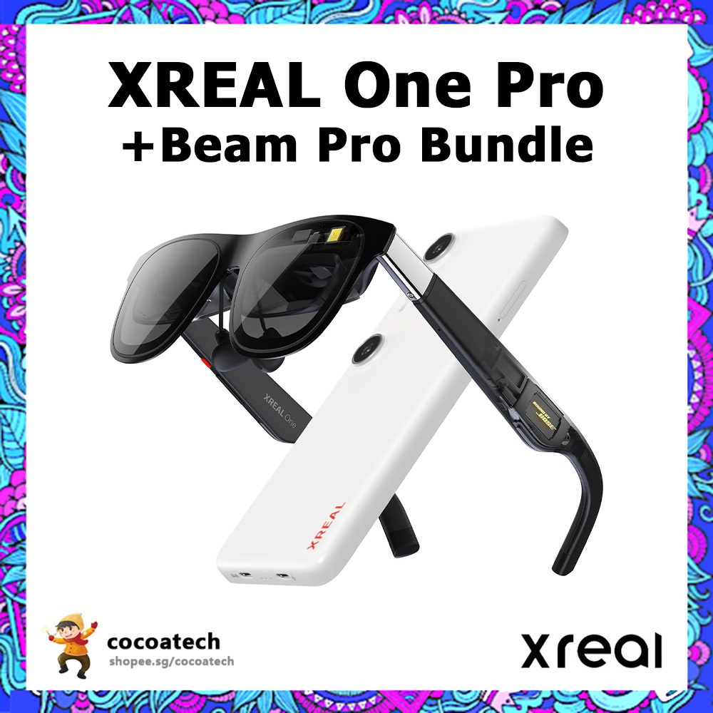 XREAL One Pro AR Glasses and Beam Pro Bundle– Supports All Google Play ...