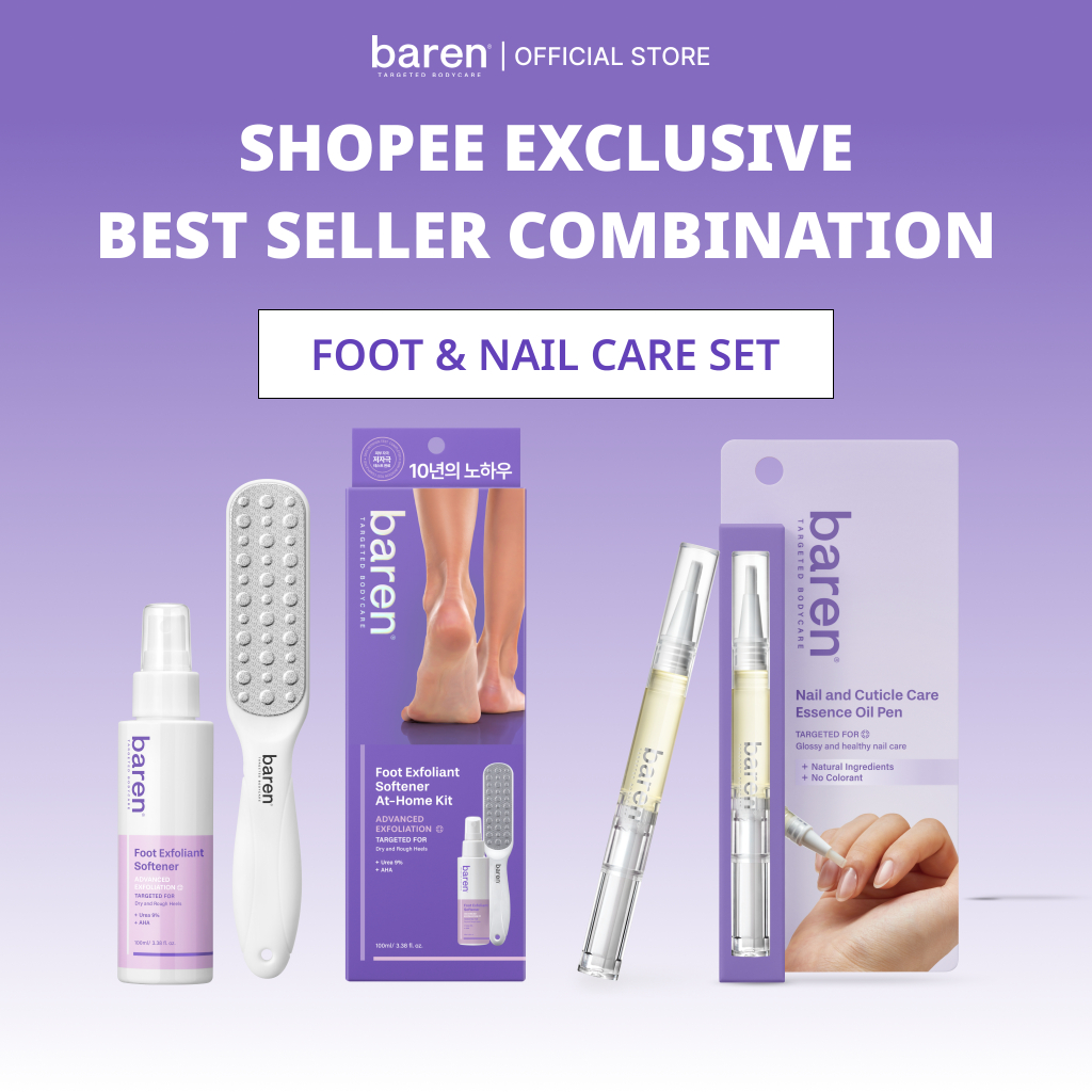 [SHOPEE EXCLUSIVE] Baren Best Seller Combination : Foot & Nail care set ...