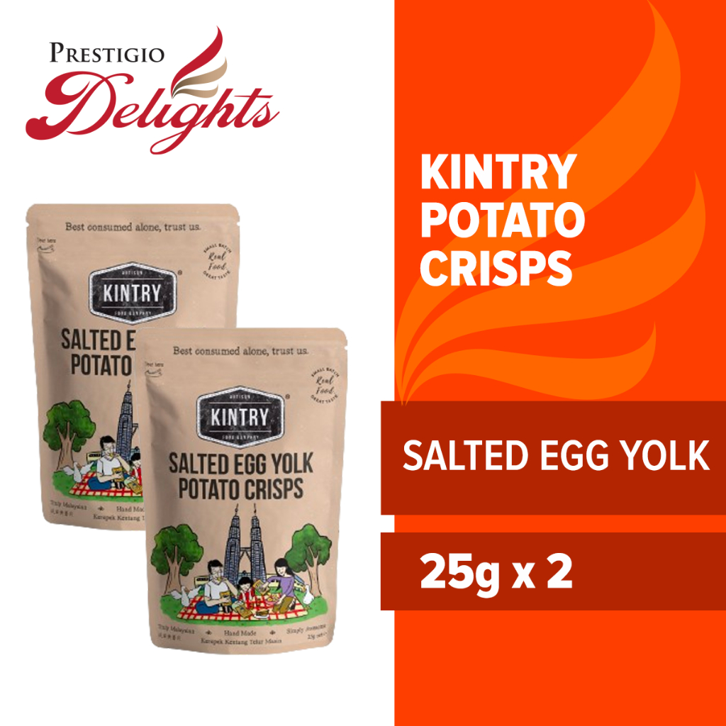 [Bundle of 2] Kintry Salted Egg Yolk Potato Crisps 25g | Shopee Singapore
