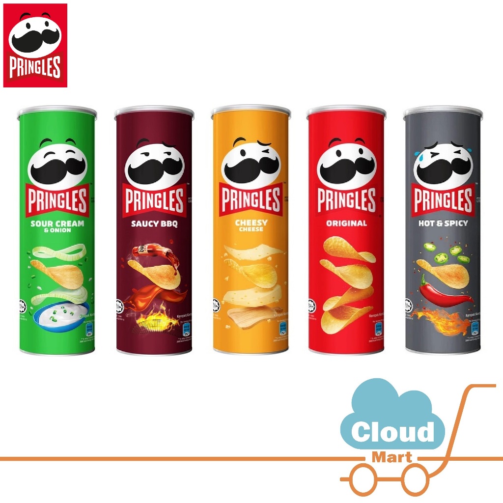 Pringles Potato Chips 134g Cannisters Halal (Original / Sour Cream ...