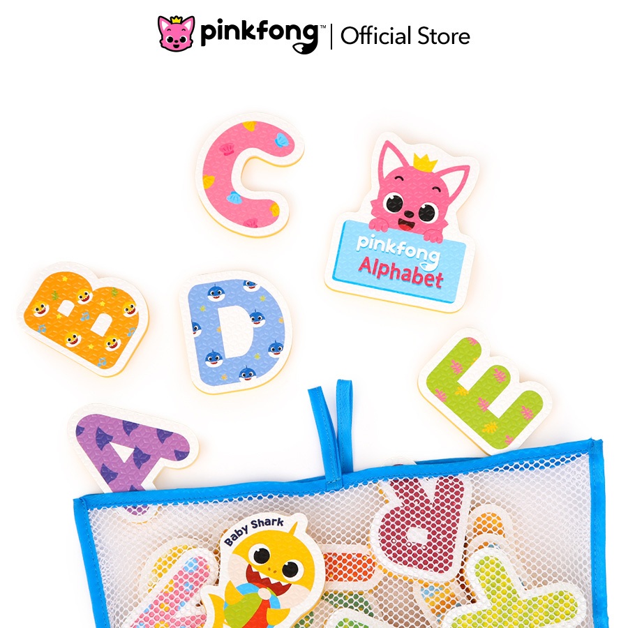 PINKFONG Official Alphabet Bath Time Stickers | Shopee Singapore
