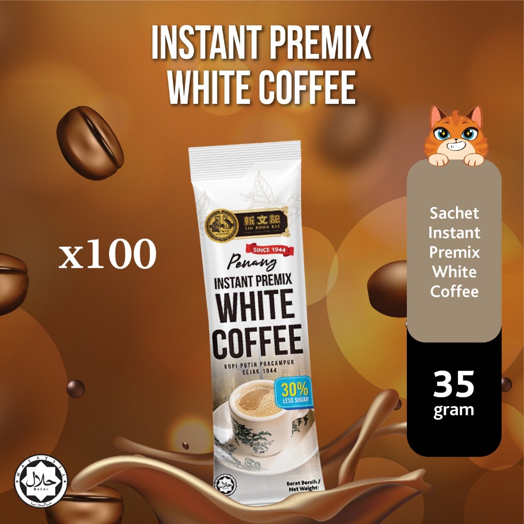 [Loose 100 sachet] Sin Boon Kee Penang Instant Premix White Coffee ...