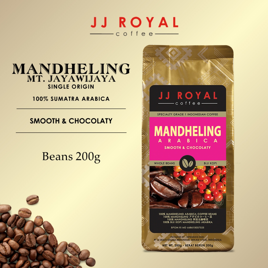 JJ Royal Coffee | Mandheling 100% Single Origin Sumatra Arabica Coffee ...