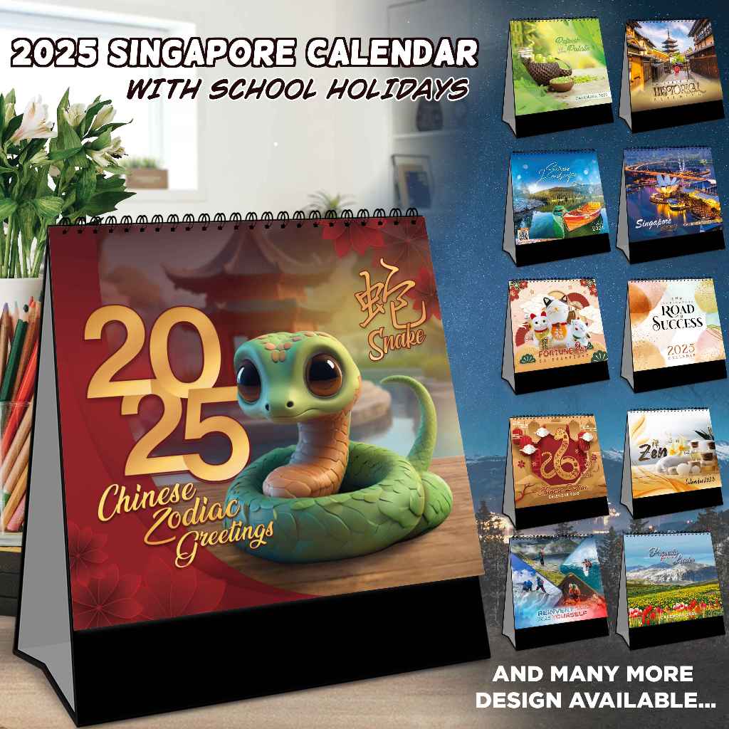 [SG Ready Stock] 2025 Singapore Calendar with School Holiday S7800 ...