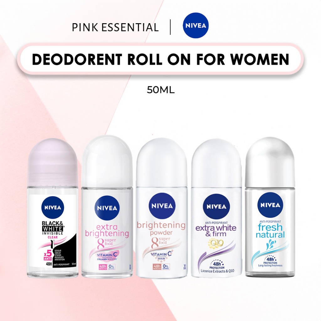 Nivea [Value Bundle] Nivea Women Deodorant Roll On 50ml Pearl & Beauty ...