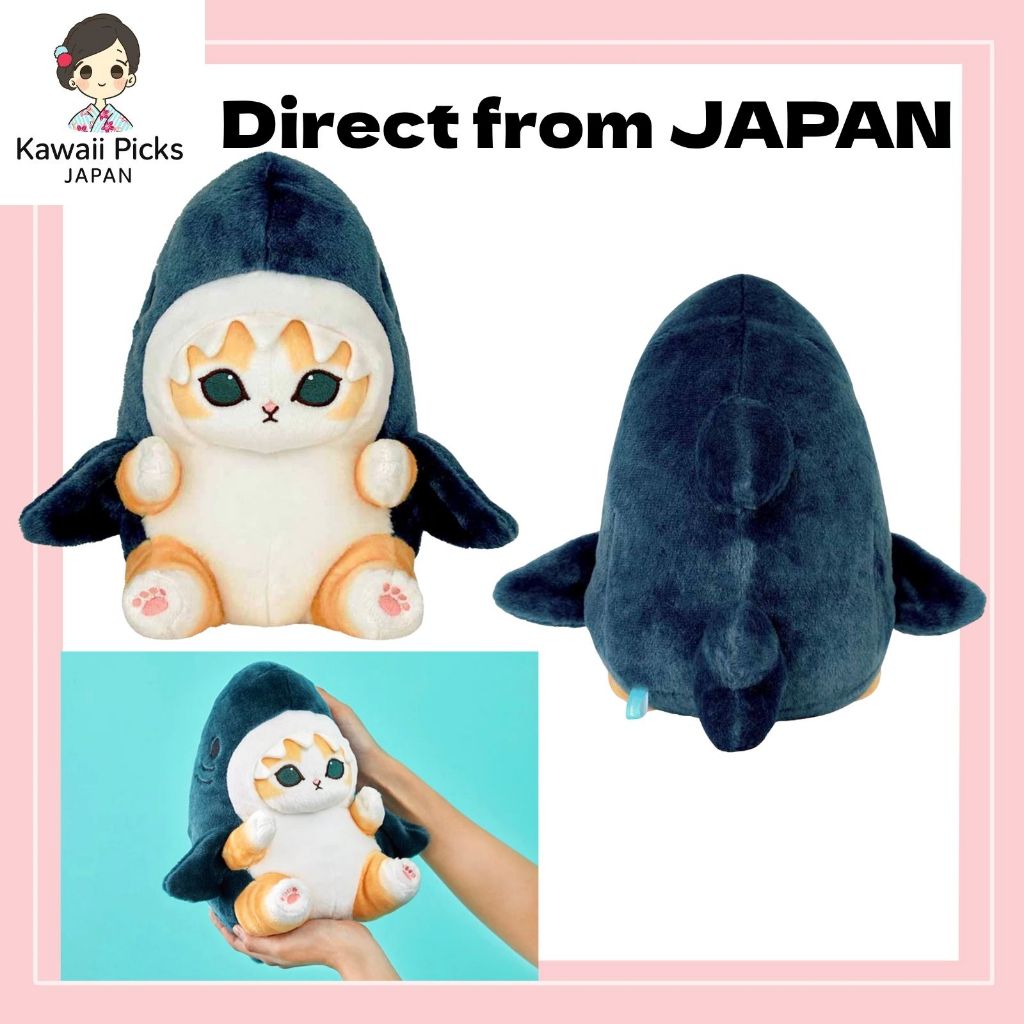 mofusand Potepote Shark Nyan Plush Doll S Size Japan NEW Official ...