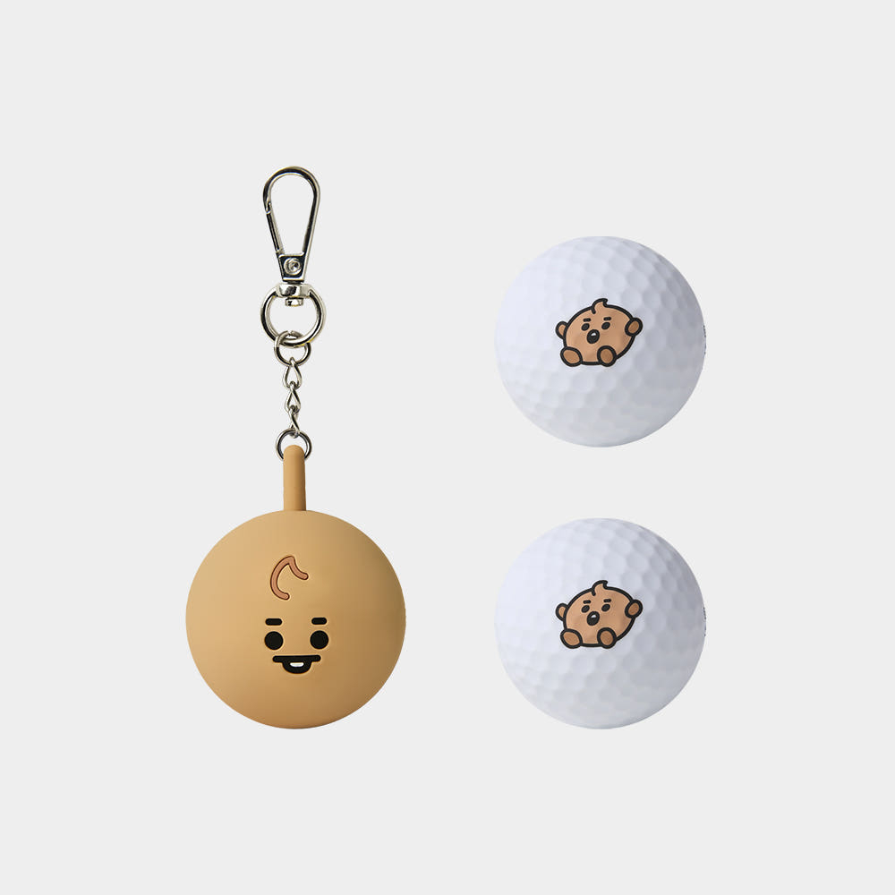 [Official] BT21 BABY SHOOKY Golf Ball Pouch Set | 2 Matte Balls ...