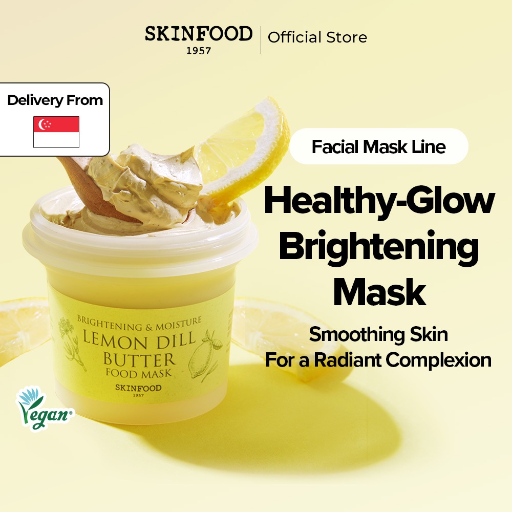 [SKINFOOD Official] Lemon Dill Food Mask 120g / Brightening Dull Skin ...