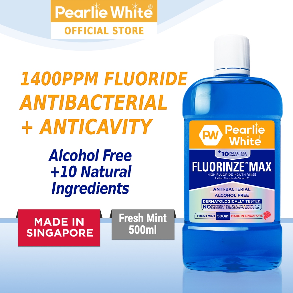 Pearlie White Fluorinze Max High Fluoride Mouth Rinse / Mouth Wash ...