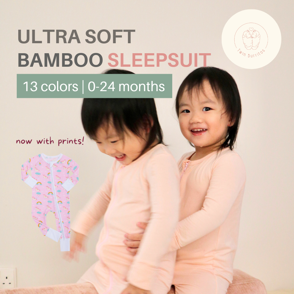 🧡👶🏻 Ultra Soft Bamboo Long Sleeve Zipper Sleepsuit Pyjamas w ...