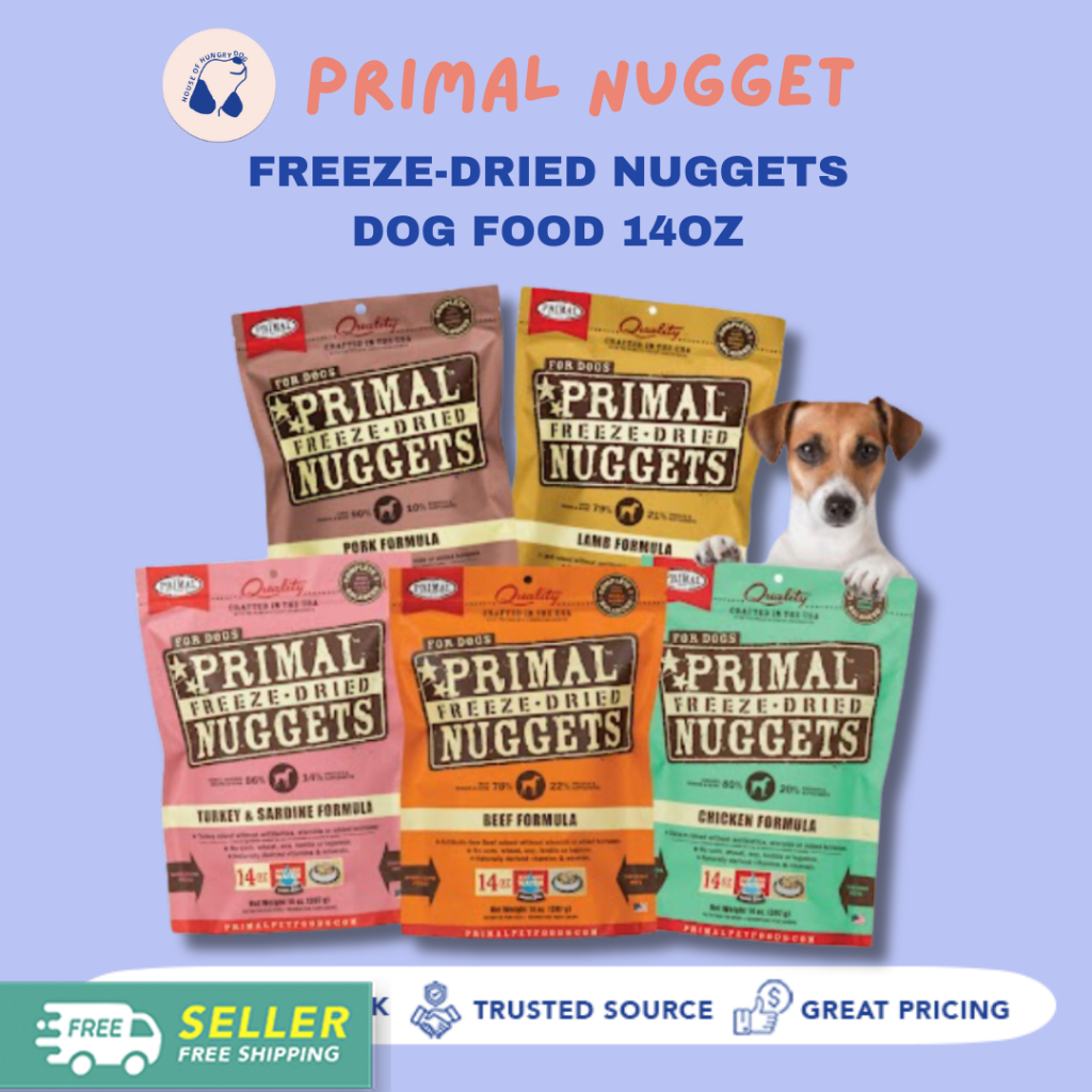 Primal Freeze Dried Raw Nuggets Dog Food 14oz | Freeze Dried Raw ...