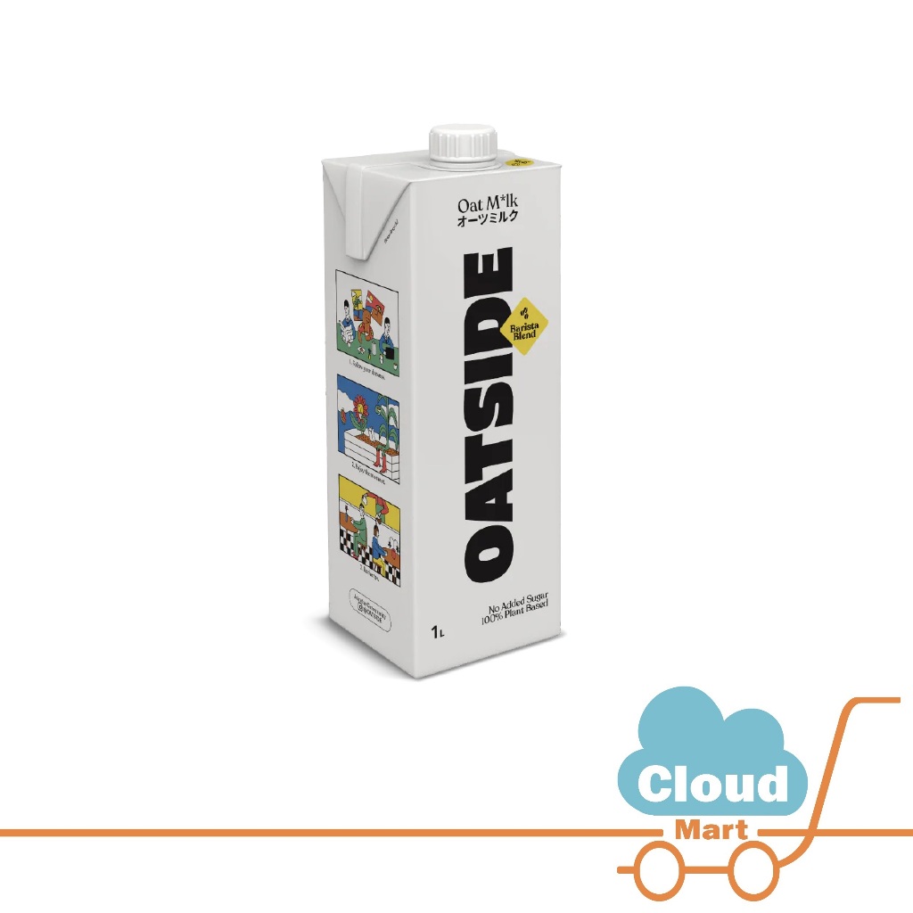 Oatside Oatmilk Pocket 1L Pack ( Barista Blend / Oat Latte ) | Shopee ...