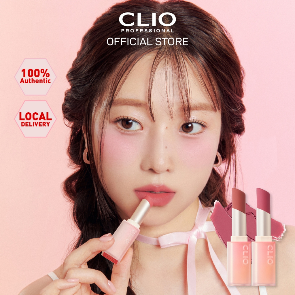 [CLIO] Chiffon Mood Lip 3.2g (Matte Lip Stick | Velvet texture | Smooth ...