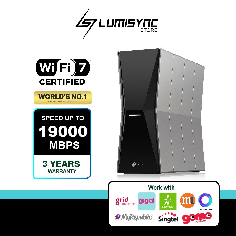 TP-LINK Archer BE230/ BE550/ BE805 Duo/Tri-Band WiFi7 Router - 3 Year ...