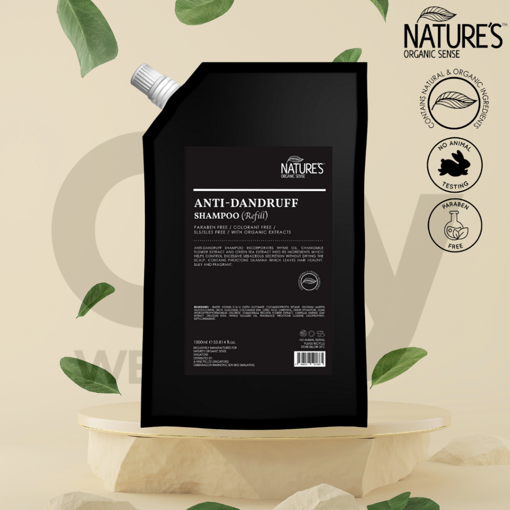 Nature's Organic Sense Anti-Dandruff Shampoo (REFILL PACK) | Shopee ...
