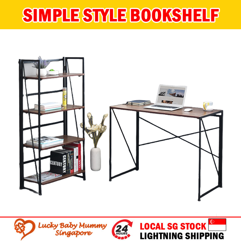 【B5】Foldable bookshelf/ computer table/ laptop study desk/CROSS PC ...