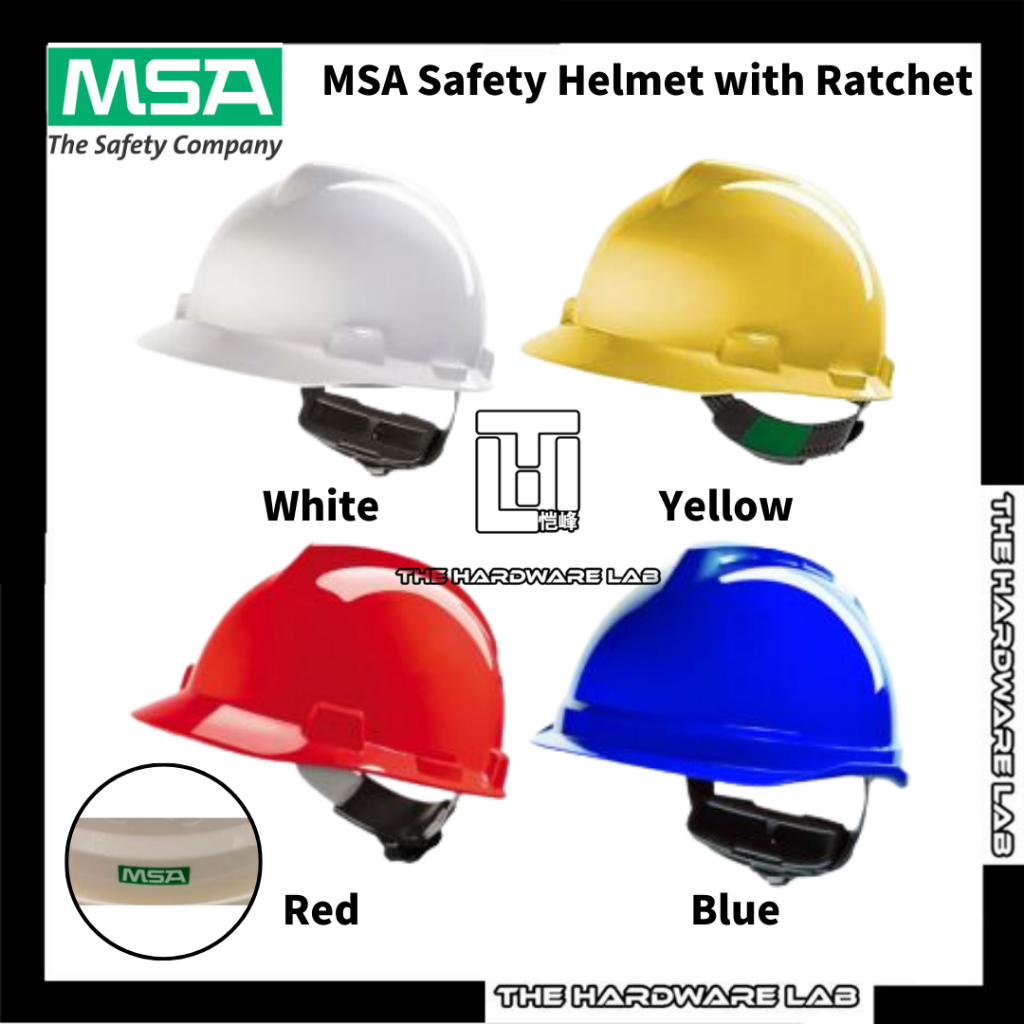{The Hardware Lab}MSA Safety Helmet Yellow/White | Shopee Singapore