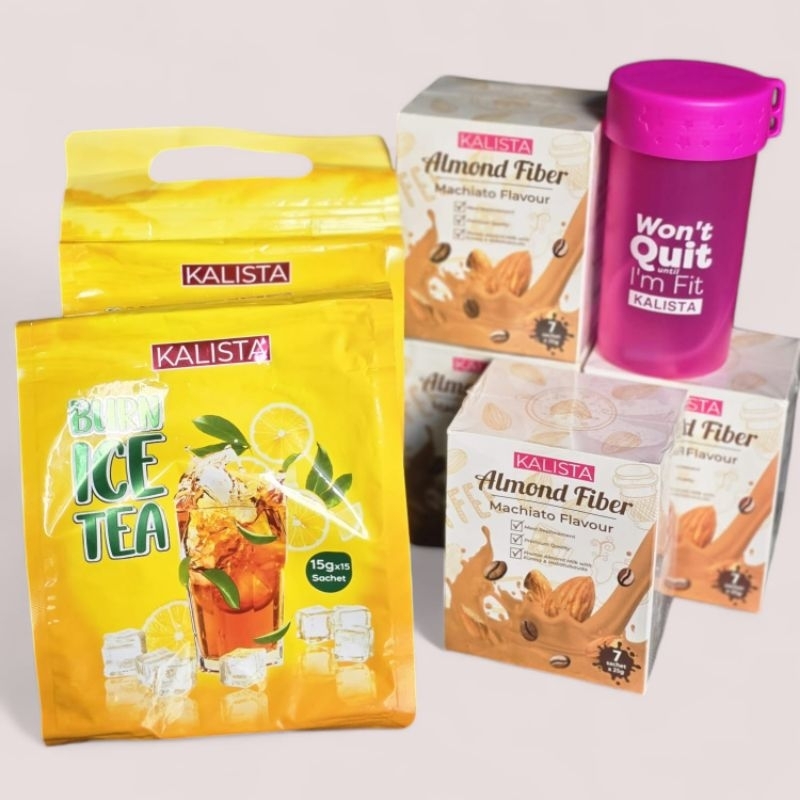 Kalista Almond Fiber & Burn Ice Tea Combo set (official Stokis HQ ...