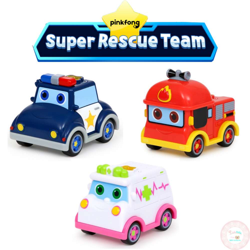 Pinkfong Toy Cars Super Rescue Team Car Kids Toy Car Melody Cars Ready ...
