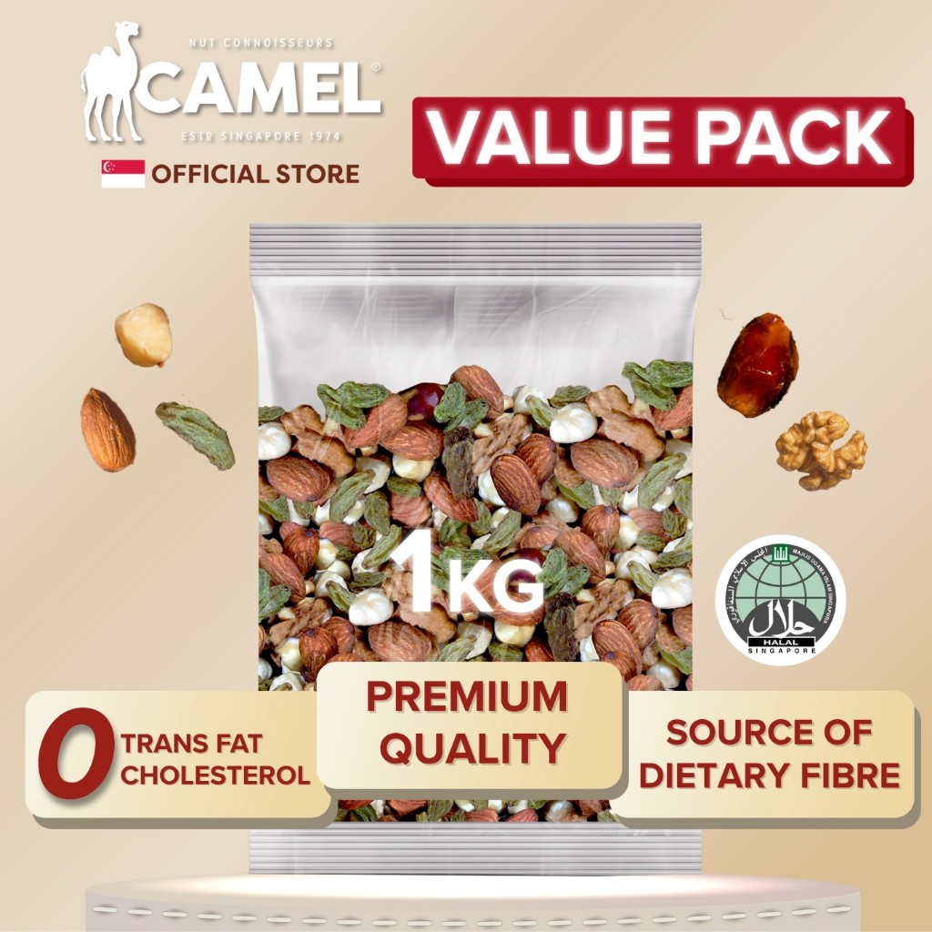 Camel Nuts Natural Fruits and Nutty Mix 1kg – Heart-Healthy ...