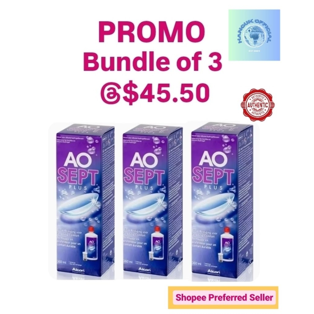 AOSEPT PLUS SOLUTION (360ML) | Shopee Singapore