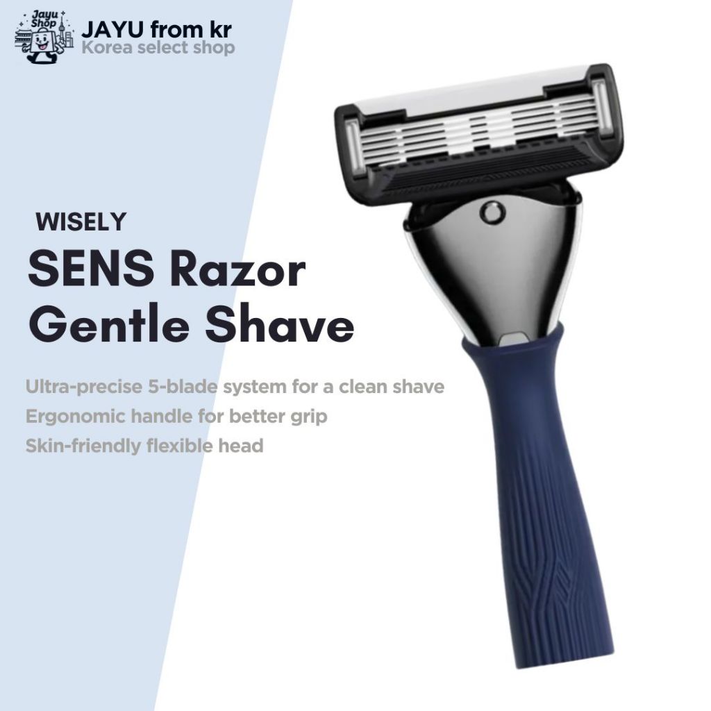 Wisely five blade razor sensitive skin safe pivoting head ergonomic ...