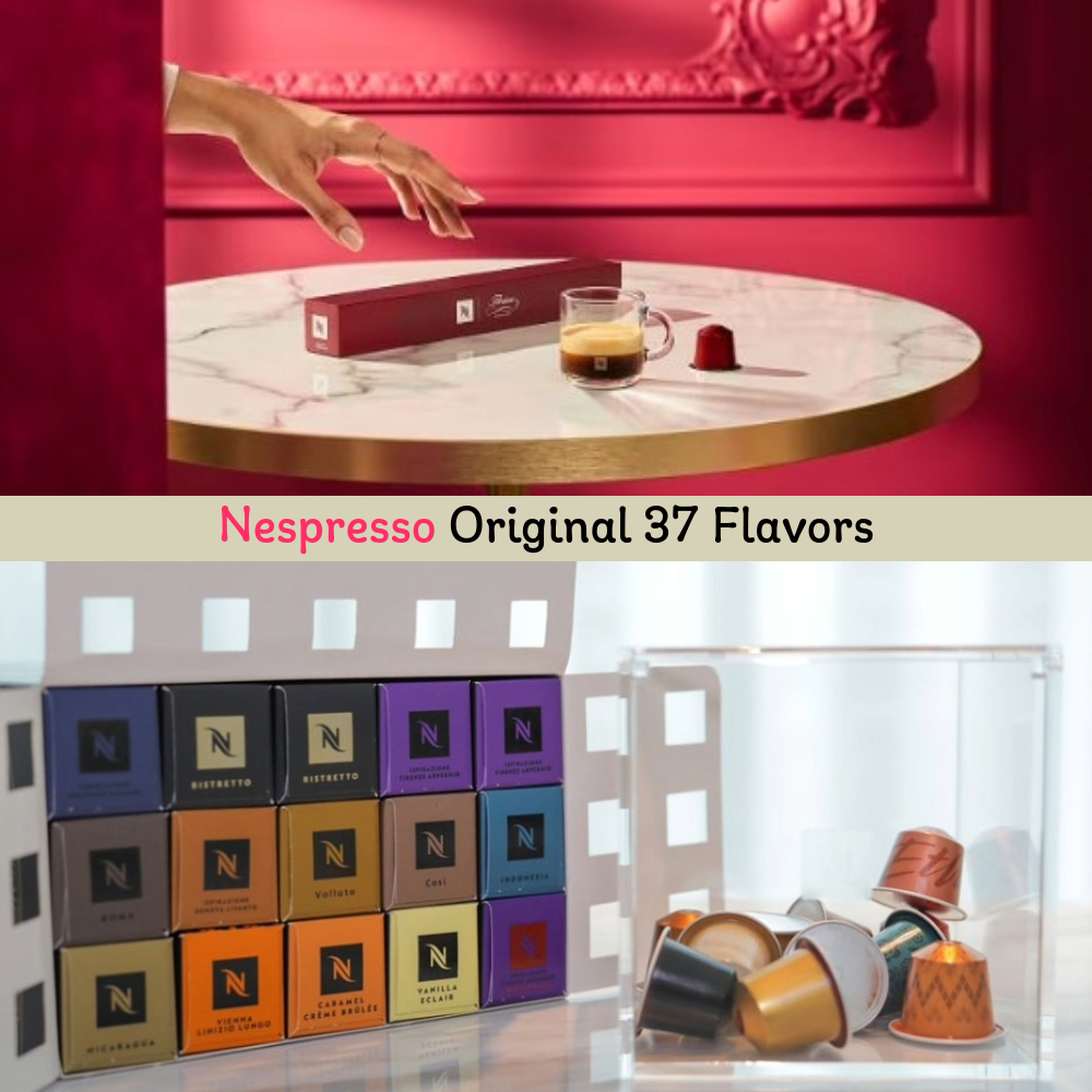 [Nespresso] Original Coffee Capsules 37 Flavors Variety Pack｜Espresso & Lungo Pods for Nespresso ...