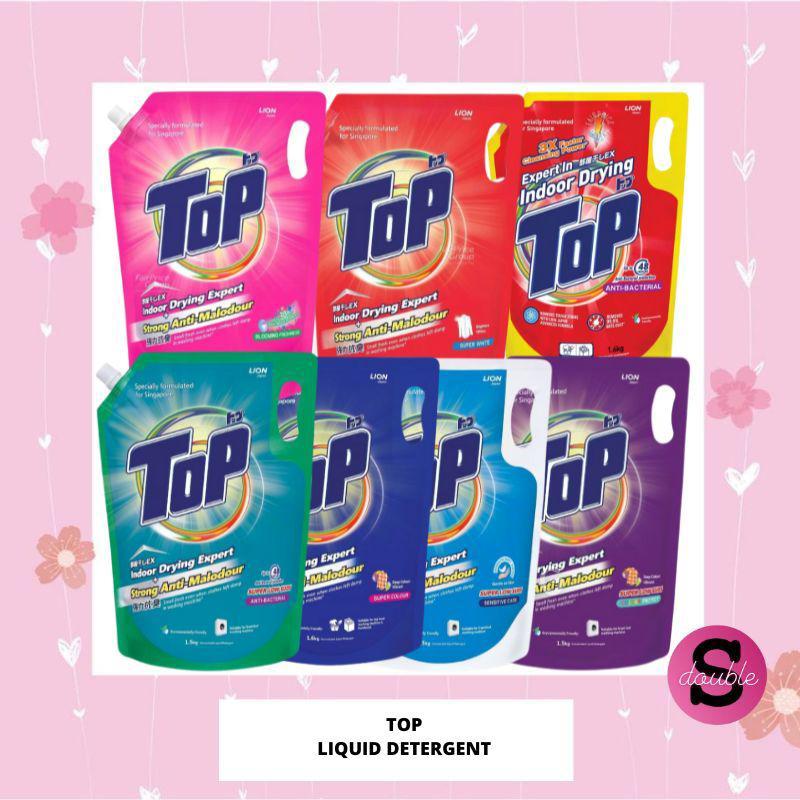 TOP Liquid Detergent Refill Laundry Concentrated, 1.5kg-1.6kg | Shopee ...