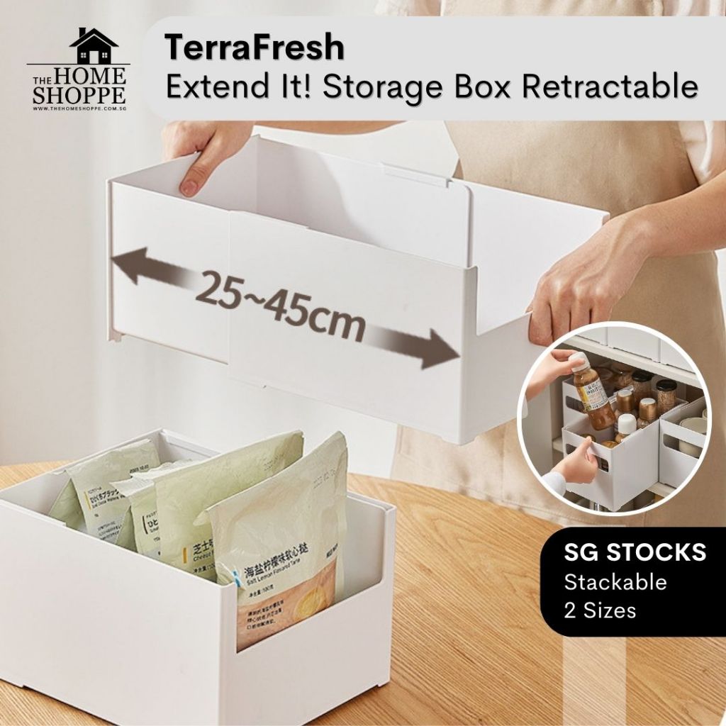 SG Extend It Retractable Expandable Adjustable Storage Organiser Box ...